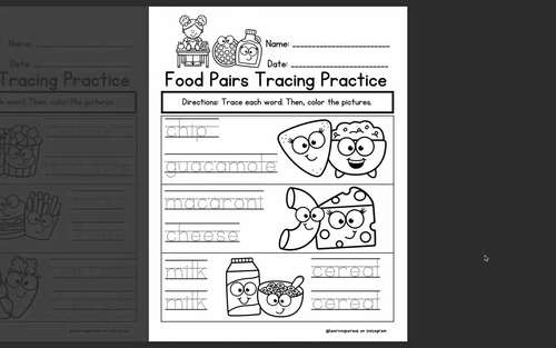 Handwriting Worksheets Trace - PreK, Kindergarten, TK, First Tracing ...
