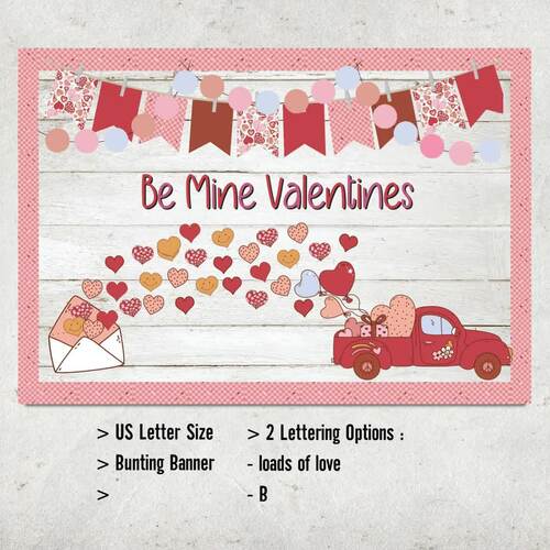 Loads of love , February Bulletin Board Kit, Valentine's day Bulletin ...