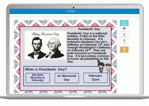 Presidents' Day Lincoln and Washington (Boom Cards with Audio) | TPT
