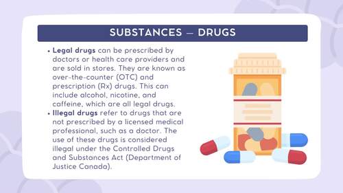 Grade 7/8 Substance Use, Abuse, and Related Behaviours Unit | TPT