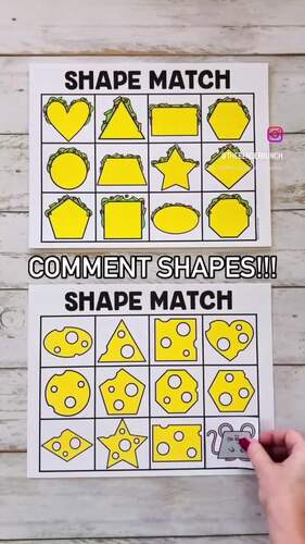 Shape Matching Activities - Shape Matching Mats - Shape Activities