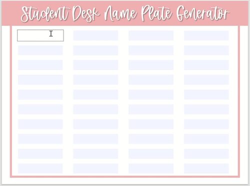 Editable Rainbow Desk Name Plates | Name Tags by Rainbows and Resources