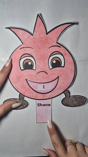 Talking Pomegranate Craft for Rosh Hashanah | Jewish New Year Activity