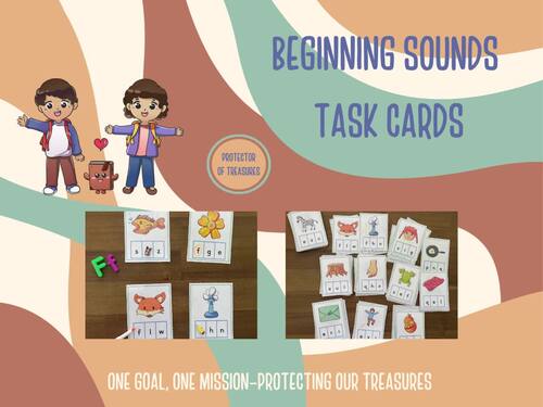 Beginning Sounds Task Cards | Great for Centers and ESL | TPT