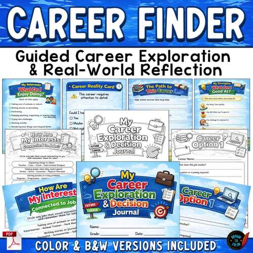 Career Finder Journal | Guided Career Exploration & Real-World Reflection