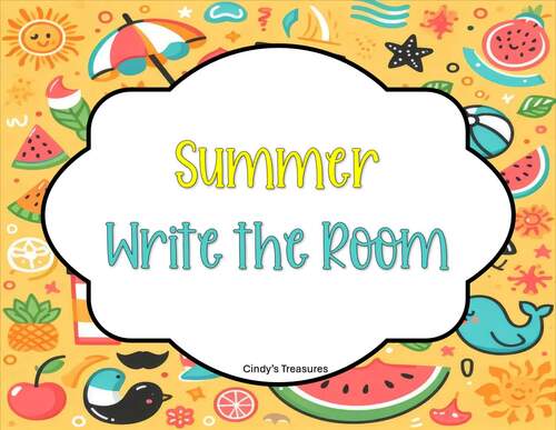 Summer Write The Room by Cindy's Treasures | TPT