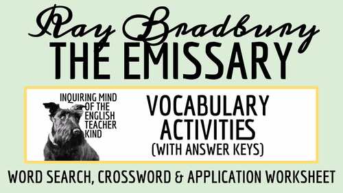 "The Emissary" by Ray Bradbury Vocabulary Activities for High School