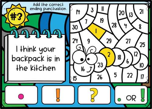 Ending Punctuation Color By Code Set E Digital Boom Cards™ + Google ...