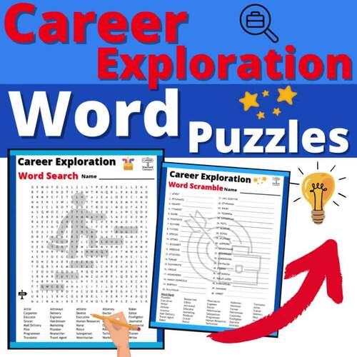Career Exploration Word Search Puzzles Jobs Morning Work No Prep Friday