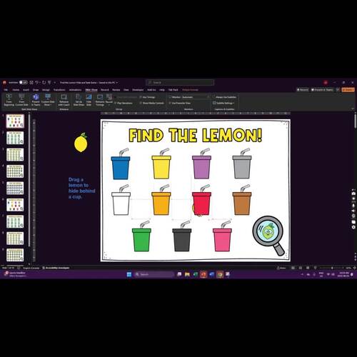 Lemonade Stand Digital Hide and Seek | Letters Numbers Shapes Colors