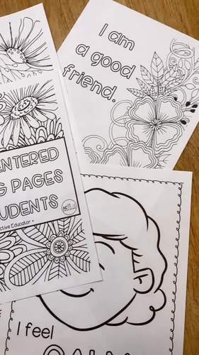 Social Emotional Learning Coloring Pages | Full Coloring Book | TPT