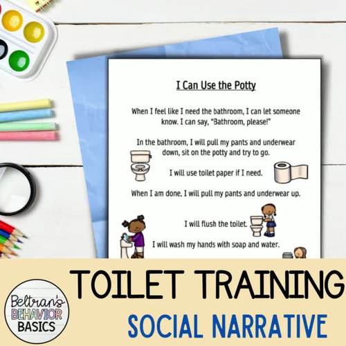 Toilet Training 6 Social Narrative Visual Cues - Toileting Autism, ABA ...