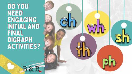 Digraph Bundle |Boom™ |CH, SH, TH, WH, and PH by B and B | TPT