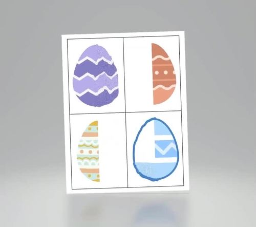 Easter Egg Symmetry Activity by The Wandering Sky | TPT