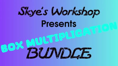Box Multiplication #2 BUNDLE by Skye's Workshop | TPT