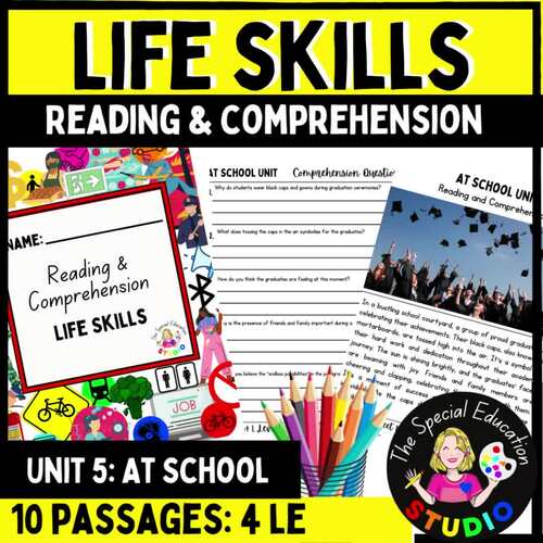 Differentiated reading & comprehension passages functional life skills ...