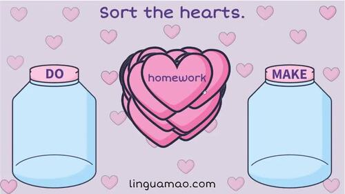 DO vs MAKE. Digital sorting quiz by Linguamao ESL | TPT