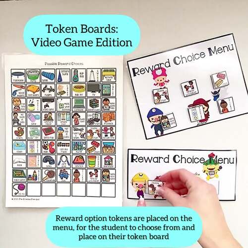 Token Boards - Video Game Edition by The Creative Therapist | TPT