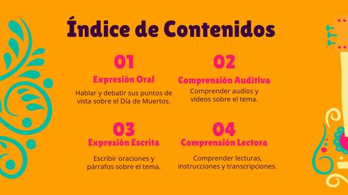 AP Spanish – Un Día de los Muertos Colorido (Práctica integral).