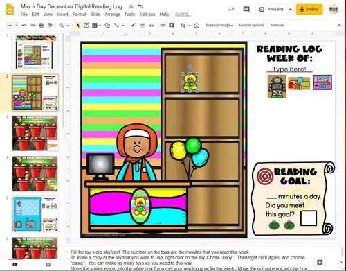 Digital Reading Logs | December | Christmas by Primary Planet by Hilary ...