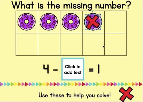 Digital Subtraction Missing Subtrahend Within 10 | Google Slides