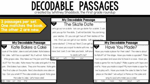CVCe Long a Decodable Readers and Decodable Passages | TPT