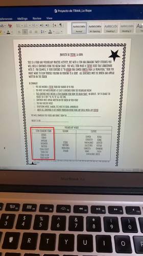 TikTok Spanish Project: La Ropa by The Cultural Classroom by Sra Perryman