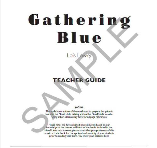 Gathering Blue Novel Units® Teacher Guide Novel Study | TPT