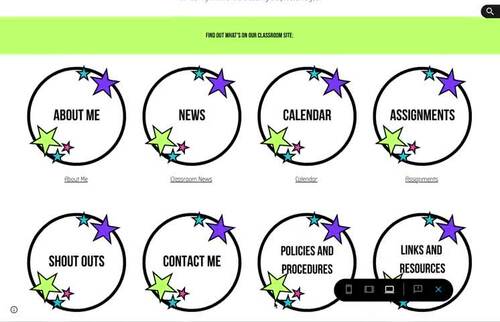 Classroom Website Template by Rachel Gardocky | TPT