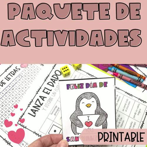 Valentine's Day Activities in Spanish - Día de San Valentín | TPT
