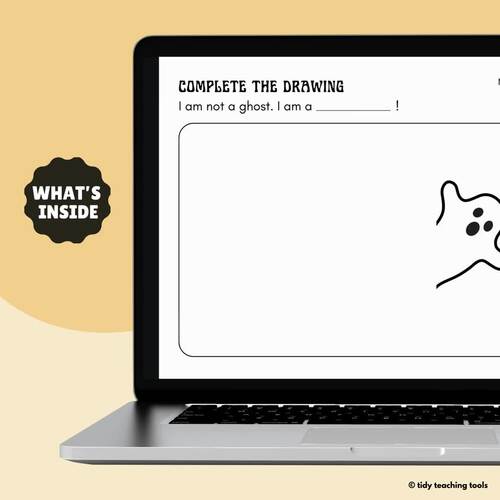 Complete the Drawing HALLOWEEN EDITION | 15 x Spooky Templates | TPT
