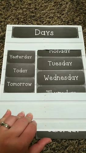 Calendar Sliders - Days of the Week, Months, and Before & After | TpT