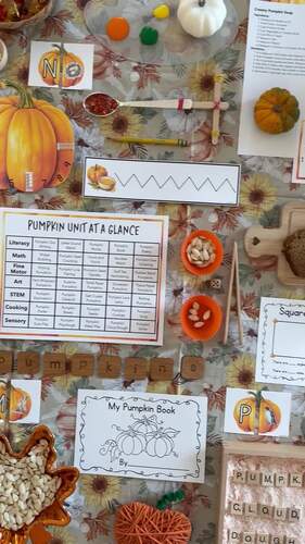 Pumpkin Unit Study for Preschoolers by Curious Kids Lab | TPT