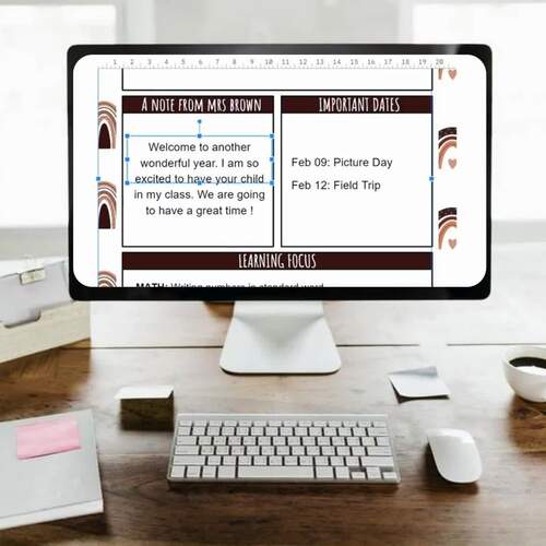 Editable Black History Month Classroom Newsletter Template by Siana's World