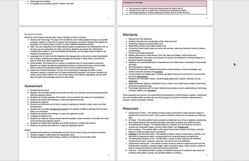 Art and Artificial Intelligence Lesson Plan + Slides Grades 3-8 | TPT