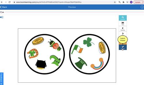 ST. PATRICKS DAY SPOT THE MATCH BOOM CARDS : OT / SLP visual perceptual ...