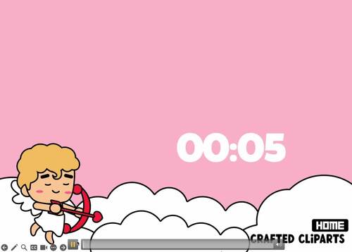 Valentine's Day Visual Timer Classroom Management Tool Transition PPT Video