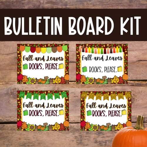 BULLETIN BOARD KIT (Fall-theme) by Kirk's Klassroom | TPT