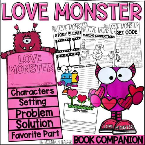 Love Monster Activities Valentine's Day Read Aloud Reading Comprehension