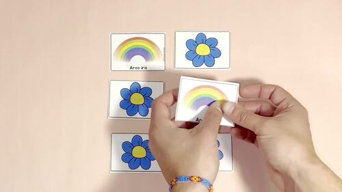 Centro de Primavera: juego de memoria y vocabulario | Spring in Spanish
