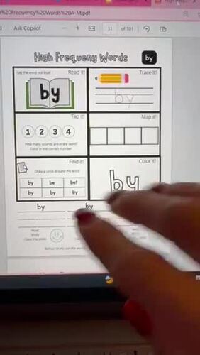 No Prep High Frequency Words Worksheet n-z by Lisaelaine - Mrs. Peters ...