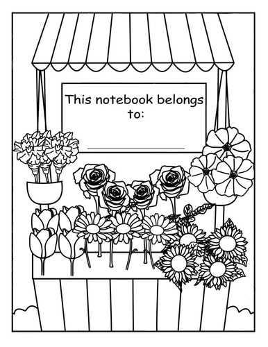 Multi-Themed Printable Covers (Binder, Folder, Notebook) in Coloring Pages
