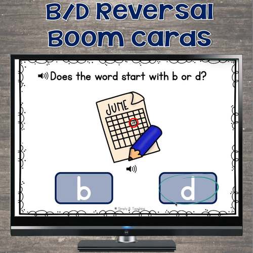 B and D Reversal|Boom Cards by Simply B Teaching | TPT