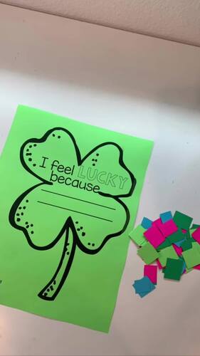 Lucky Art and St. Patrick's Day Craft for your March Bulletin Board