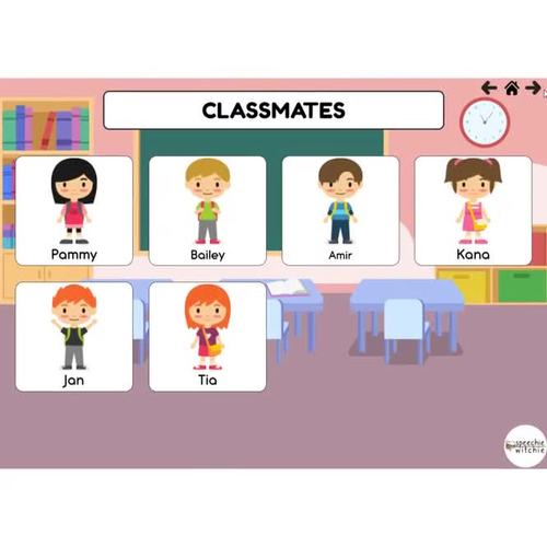 Back to School Short Story Speech Therapy WH Questions Sequencing Boom ...
