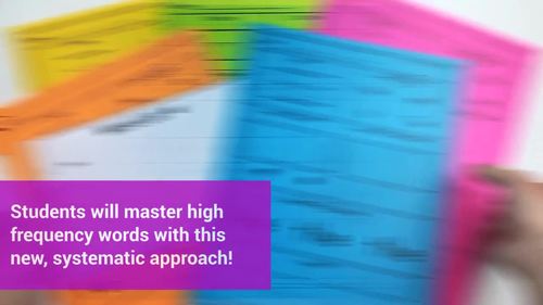 High Frequency Word Worksheets & Games BUNDLE | Fry’s First 100 Sight Words