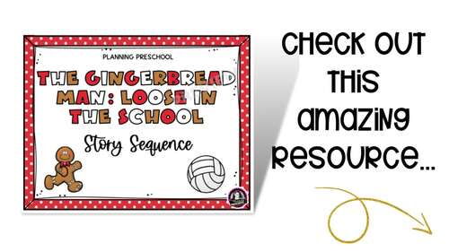 THE GINGERBREAD MAN LOOSE IN THE SCHOOL Story Sequence Activities | Cards
