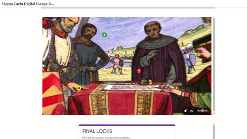 Magna Carta DIGITAL ESCAPE ROOM for Google Drive® by Think Tank | TPT