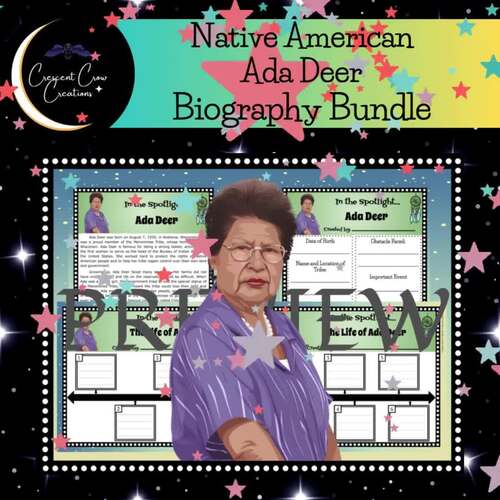 Ada Deer Native American Heritage Month Biography Bundle Research Project