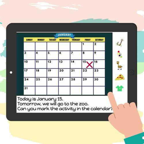 2021 Calendar Activity BOOM CARDS Distance Learning by Teacher Janelle OT